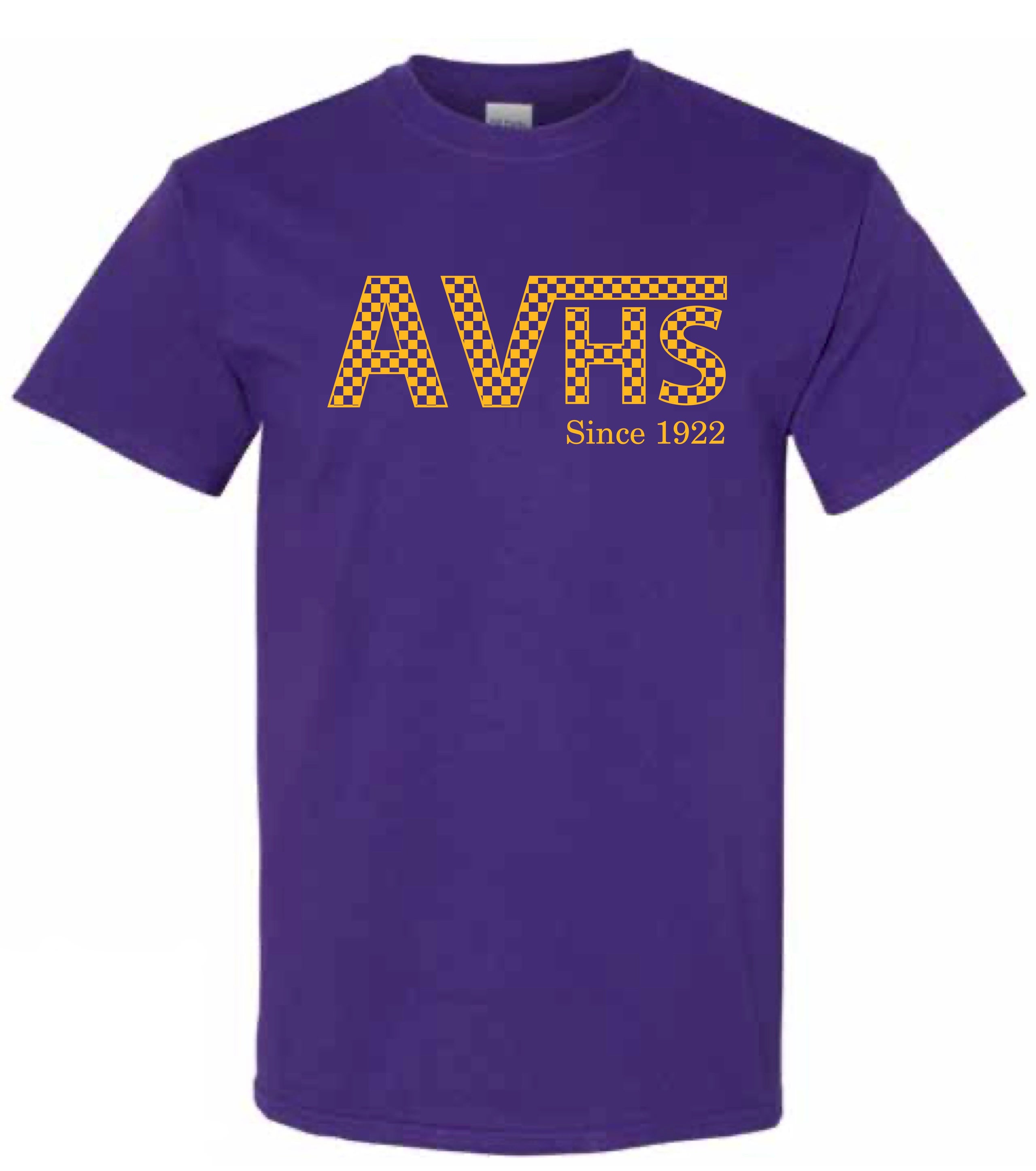 AVHS Checkerboard Short Sleeve T-Shirt | AVHSPTSASpiritWear